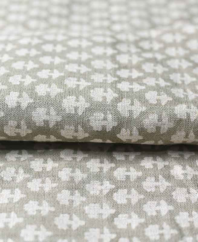 Anna Block Printed Linen Upholstery Fabric – Thread To Form